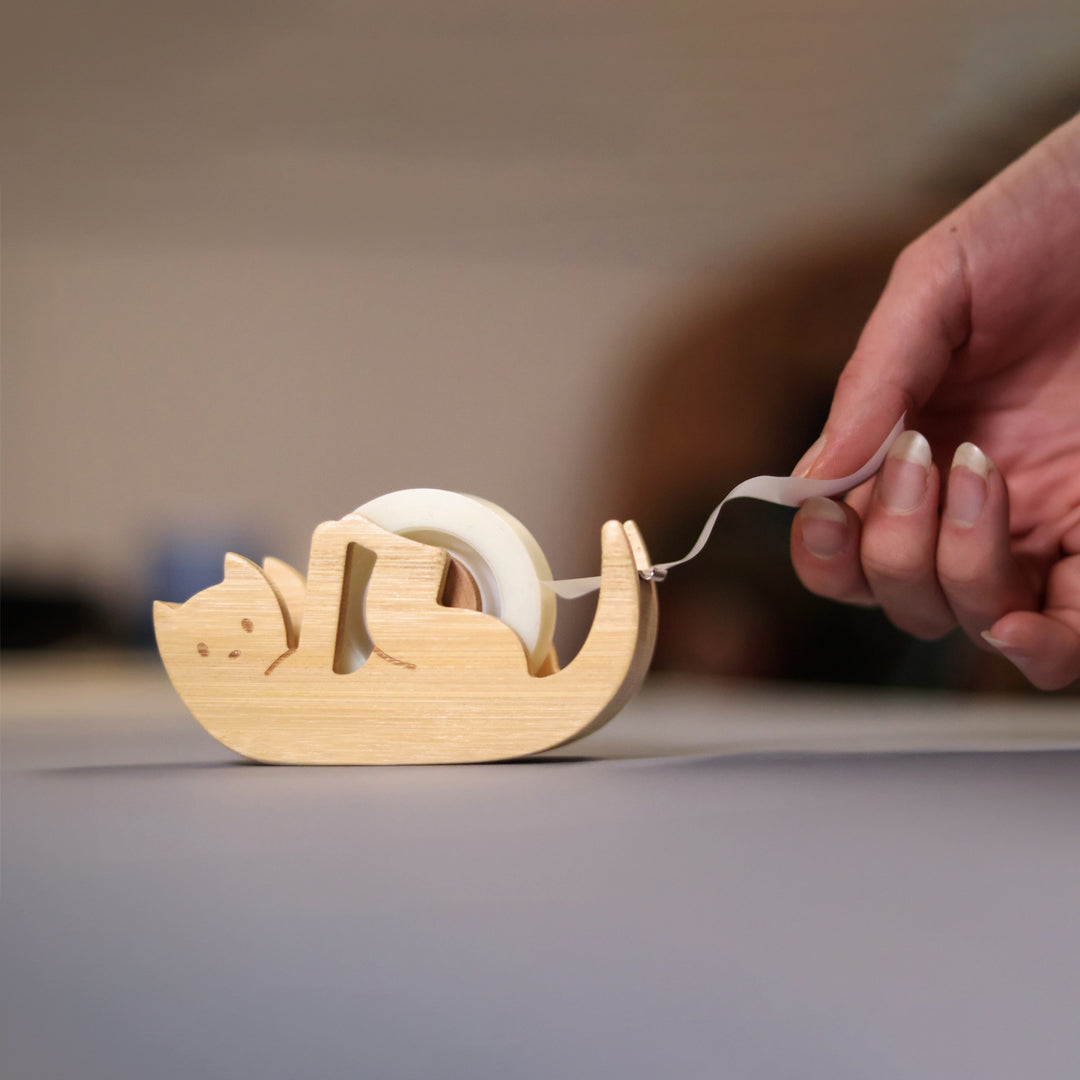 Cat Sticky Tape Dispenser | Fun Cat Stationery Gifts by Pikkii