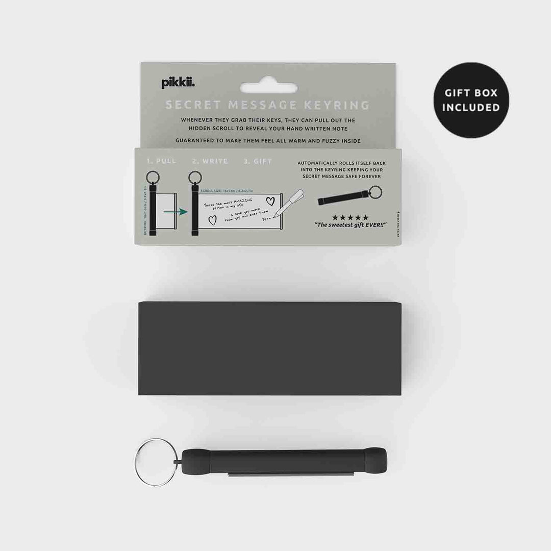 Secret Message Scroll Keyring | Write A Note They’ll Cherish Forever ...